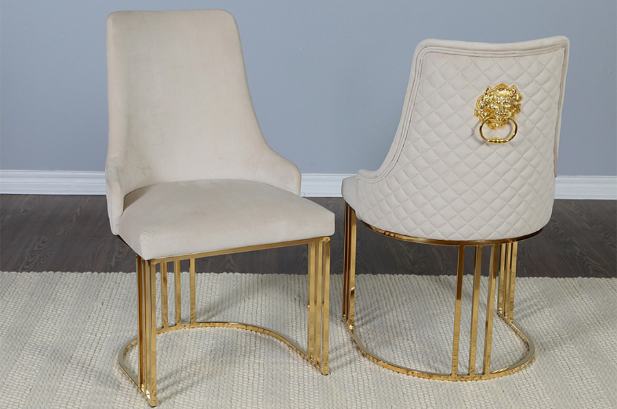 Rosa Gold Dining Chair